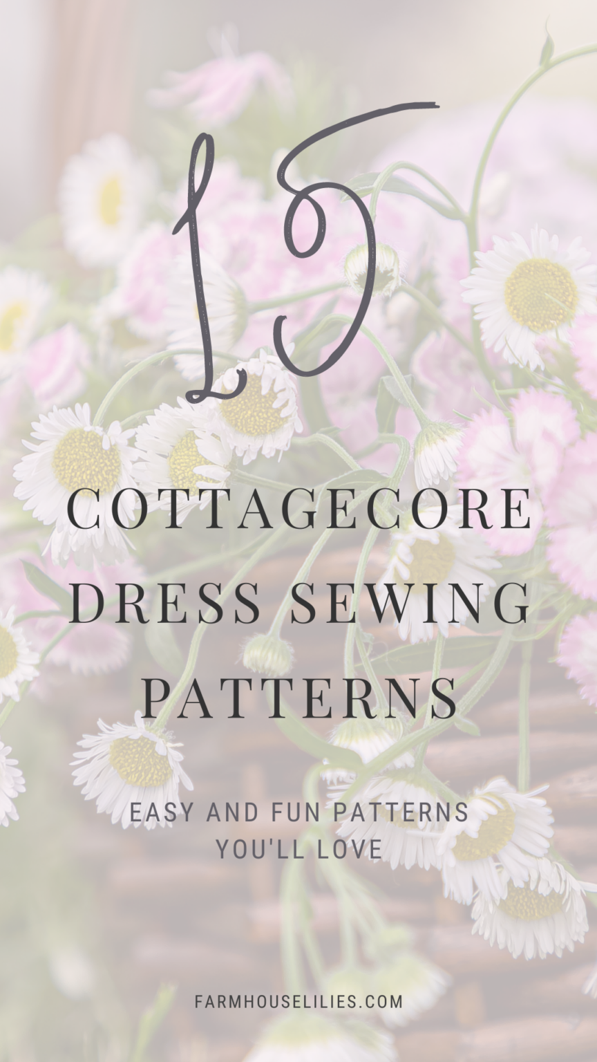 Cottagecore Dress Sewing Patterns for your Wardrobe